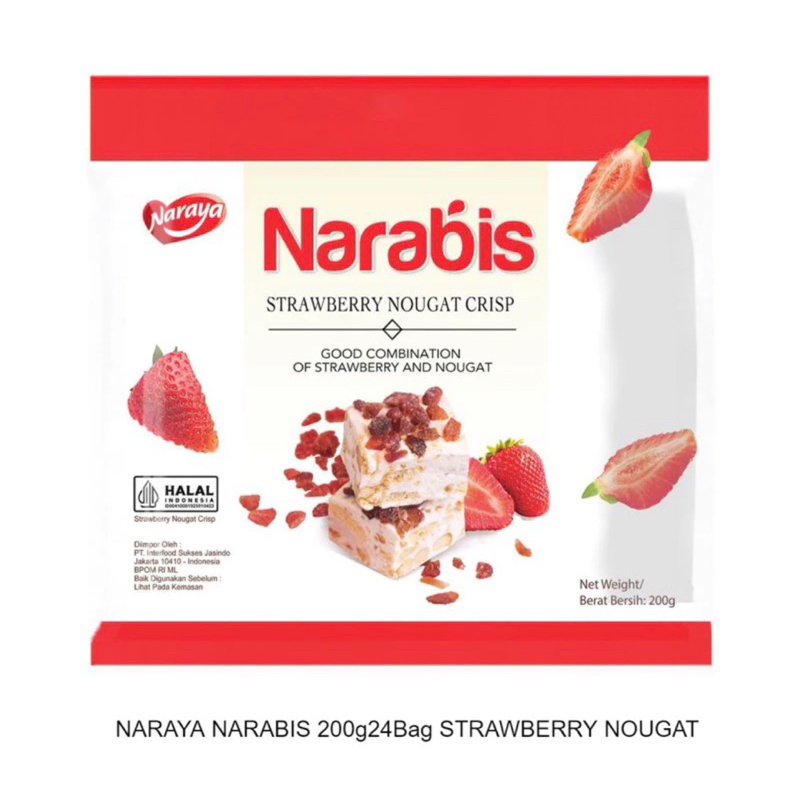 Jual Naraya Narabis 200g Cookies Nougat Crisp | Shopee Indonesia