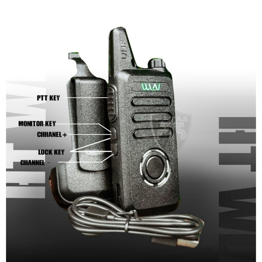 Jual HT single tactical semi militer walkie talkie walki talki radio ...
