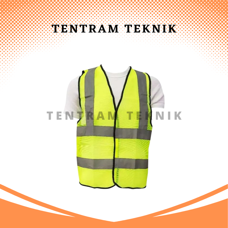 Jual Rompi Proyek 4 Line Basic GOSAVE Hijau Atau Orange / Rompi Safety ...