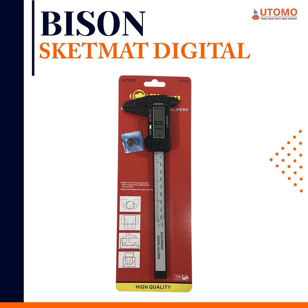 Jual BISON SKETMAT DIGITAL Sigmat Jangka Sorong Vernier Caliper LCD ...