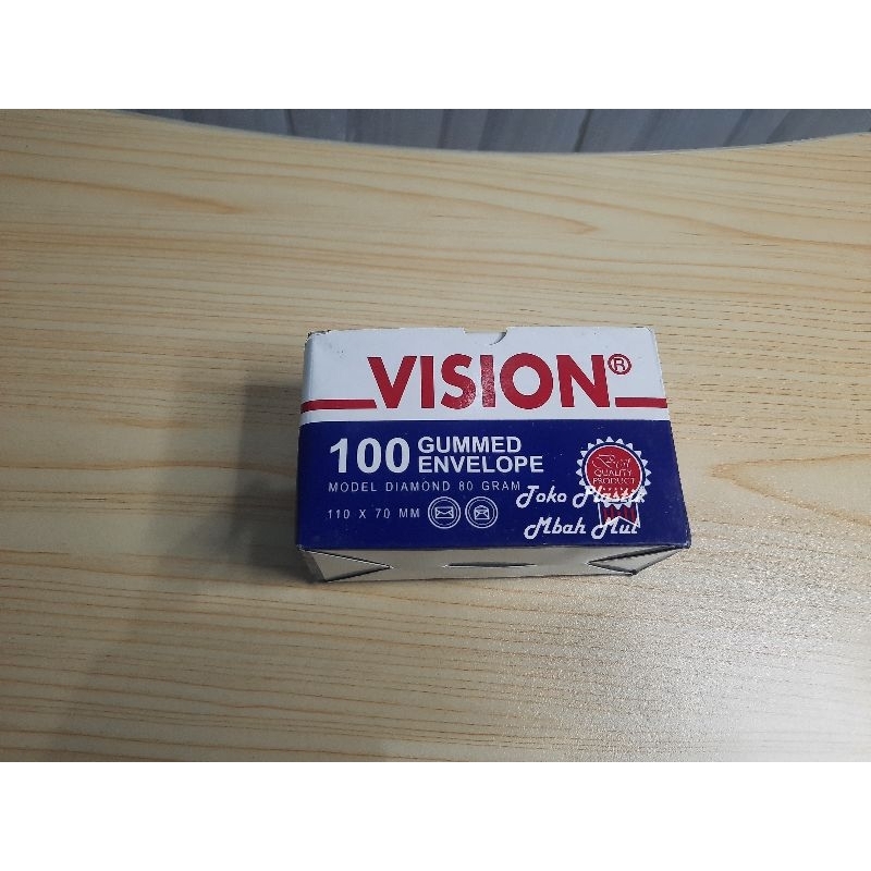 Jual amplop merk vision isi 100pcs | Shopee Indonesia