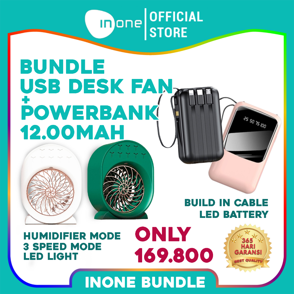Jual INONE PAKET HEMAT Powerbank DX567 Black 12000mAh Super Lightweight ...