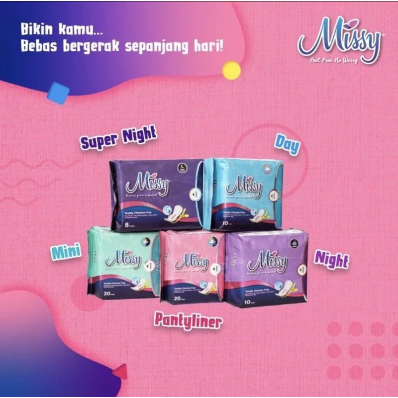 Jual Missy Pembalut Wanita Missy Supernight Missy Day Missy Night