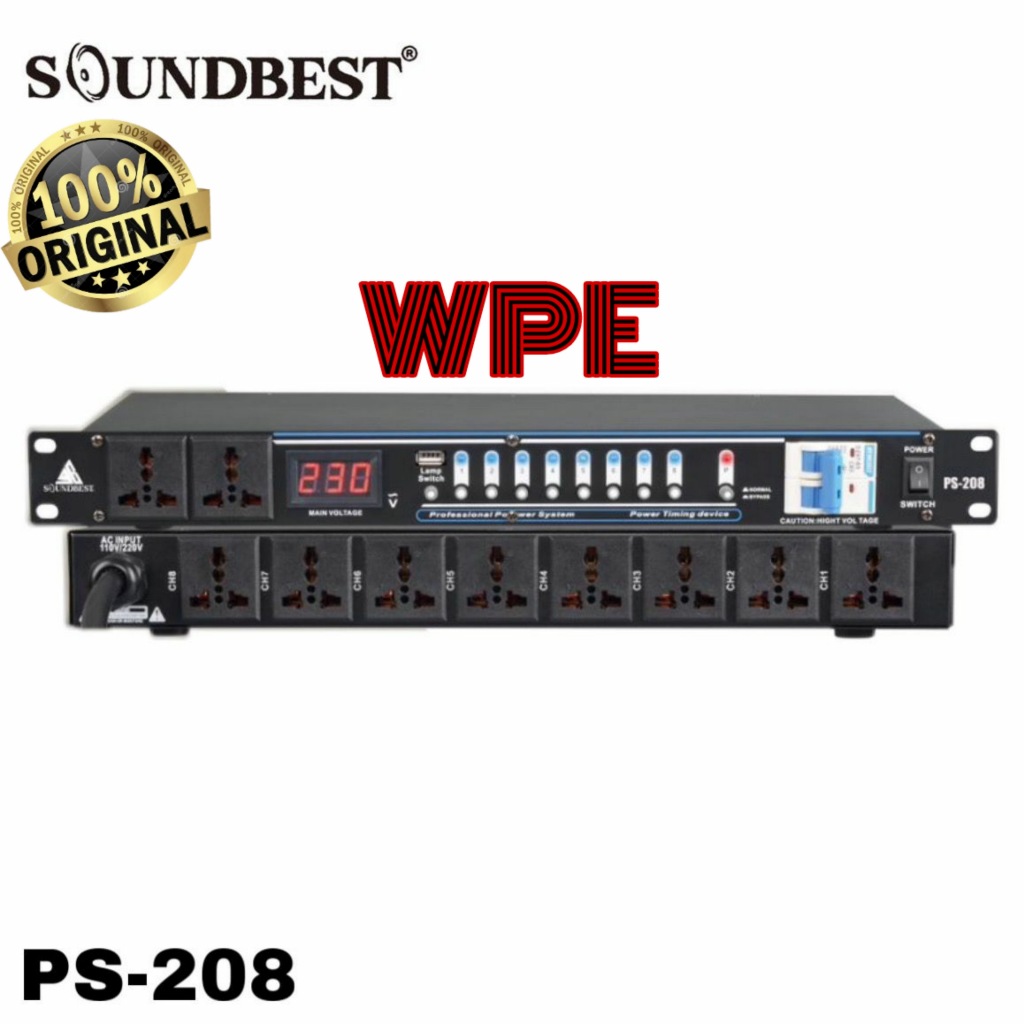 Jual power sequencer squenser soundbest ps208 ps 208 original | Shopee ...