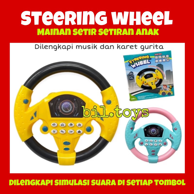 Jual MAINAN ANAK STEERING WHEEL MAINAN ANAK SETIR MOBIL MAINAN STIR ...