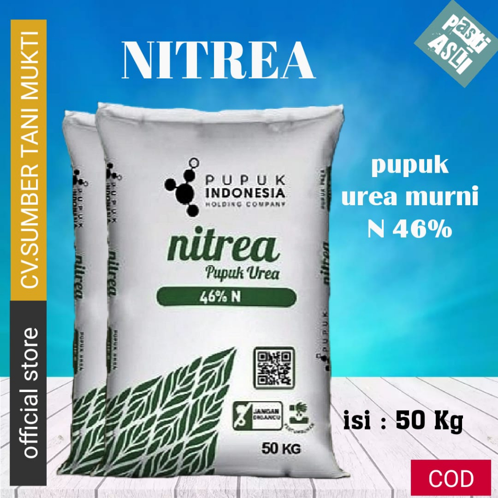 Jual PUPUK UREA KUJANG NITREA 50KG DENGAN KANDUNGAN N 46% UNTUK MEMACU ...