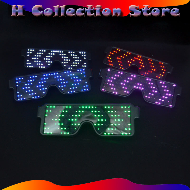 Jual [Christmas Party Disco Glasses] Kacamata LED Virtual Fashion USB ...