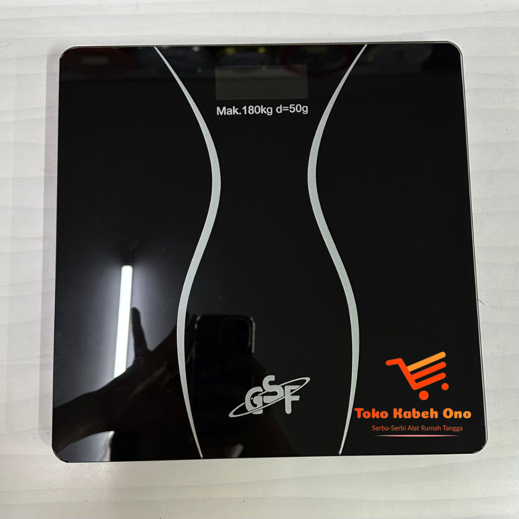 Jual TIMBANGAN BADAN DIGITAL HITAM POLOS DAN GARIS BODY SCALE 150 KG ...
