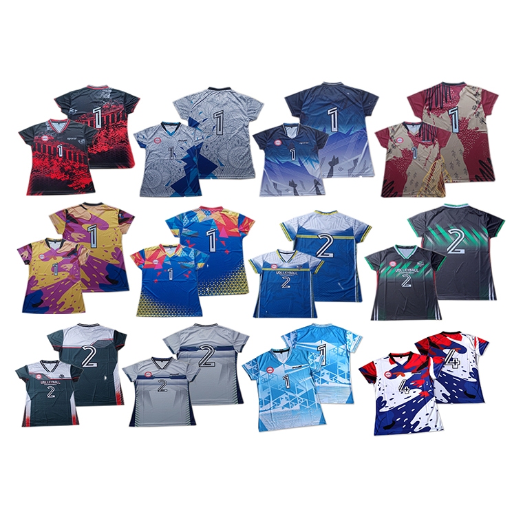 Jual baju kaos atasan jersey bola putri proliga terbaru full printing, jersey olahraga volley ...
