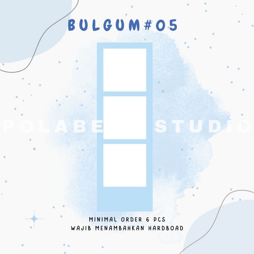 Jual POLABEAR STUDIO Photo Strip Bulgum isi 3 Foto Kotak Custom Glossy ...