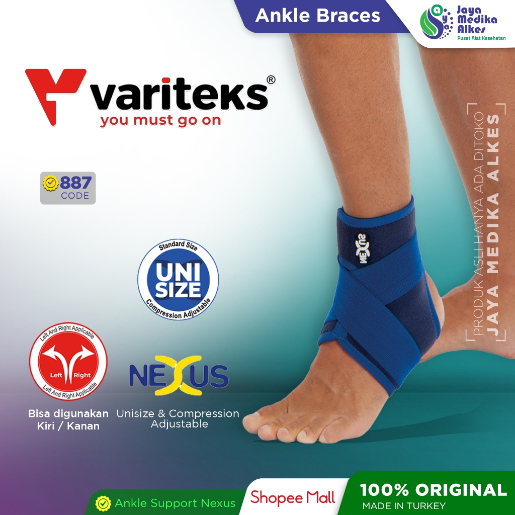 Jual VARITEKS 887 Ankle Support (Ankle Bandage) | Shopee Indonesia