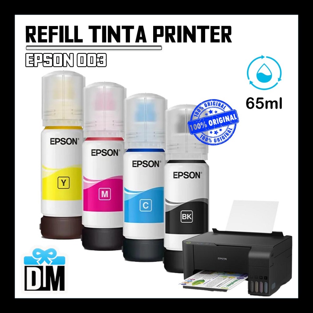 Jual Tinta Print Mesin Epson 003 For Printer L1110 L5190 L3150 L3110 ...