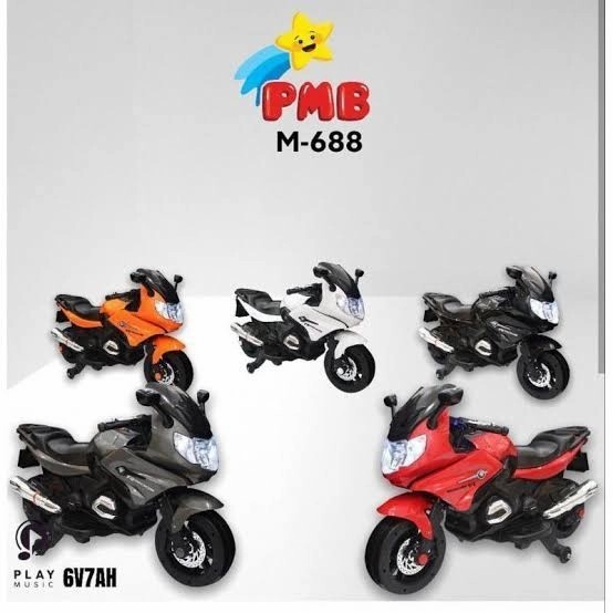 Jual Motor Aki Mainan Anak PMB Type R M688 Tipe M 688 Sport GP Moto ...