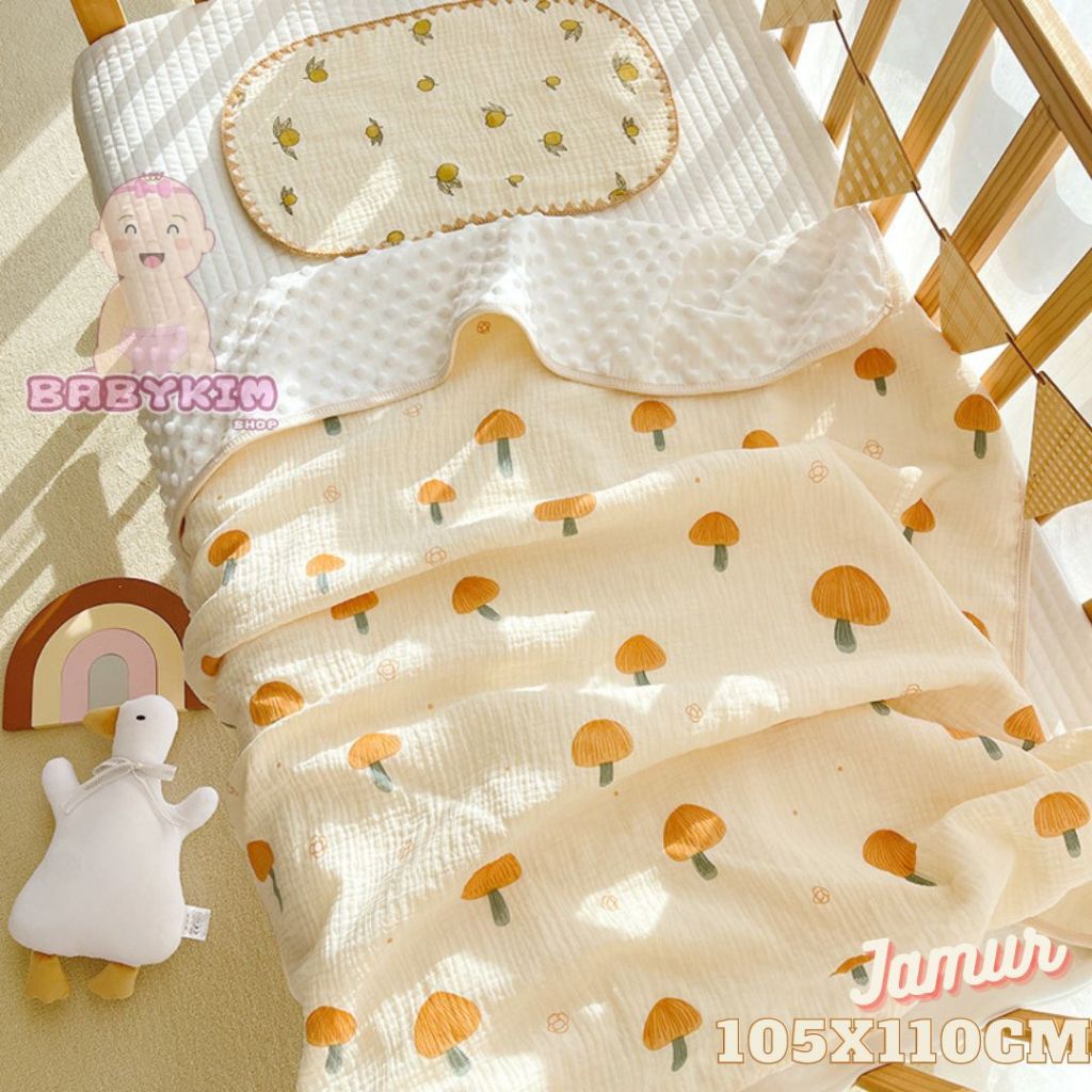 Jual Selimut baby cotton mingky beludru blanket bayi lembut newborn ...