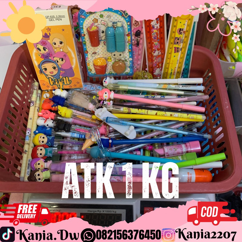 Jual ATK Kiloan 1 Kg super lucu Paket 3 / Kania_Dw | Shopee Indonesia