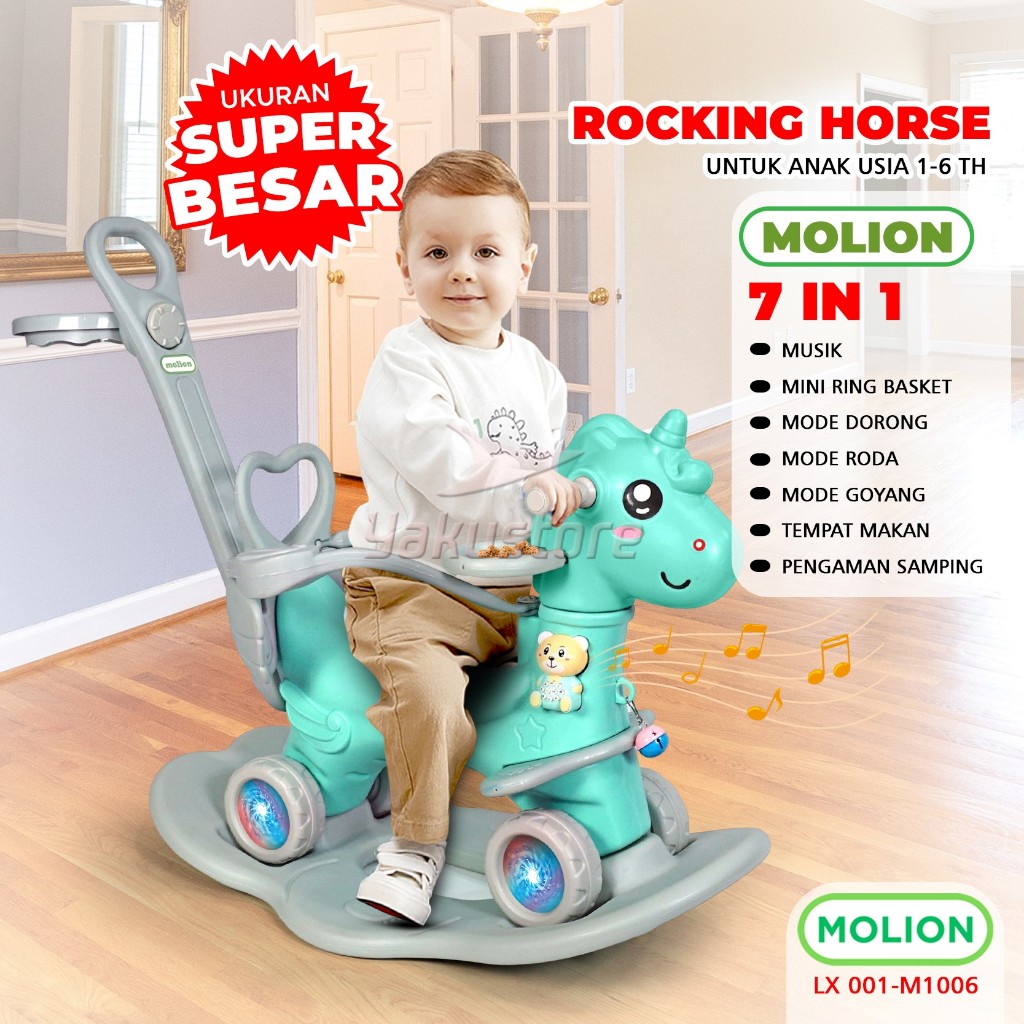 Jual MOLION SNI Mainan Anak Kuda Kudaan 4in1 Mainan Edukasi Anak Model Kuda Rocking Horse ...