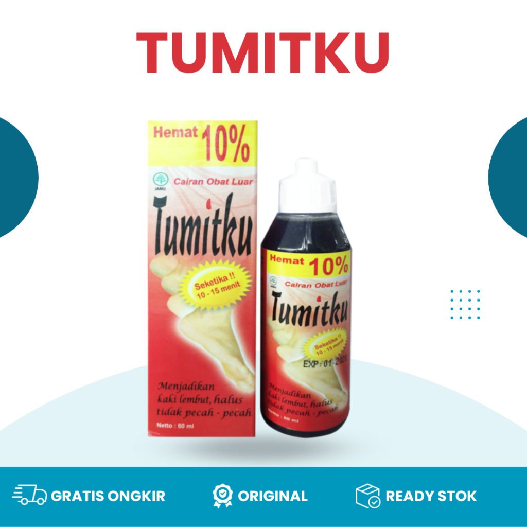 Jual Tumitku 60ml untuk menghilangkan kulit pecah-pecah di tumit ...
