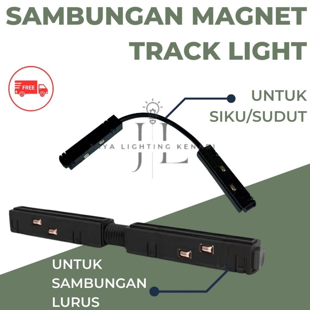 Jual Type A Track Light Magnet Sambungan Track Light / Led Magnetic ...