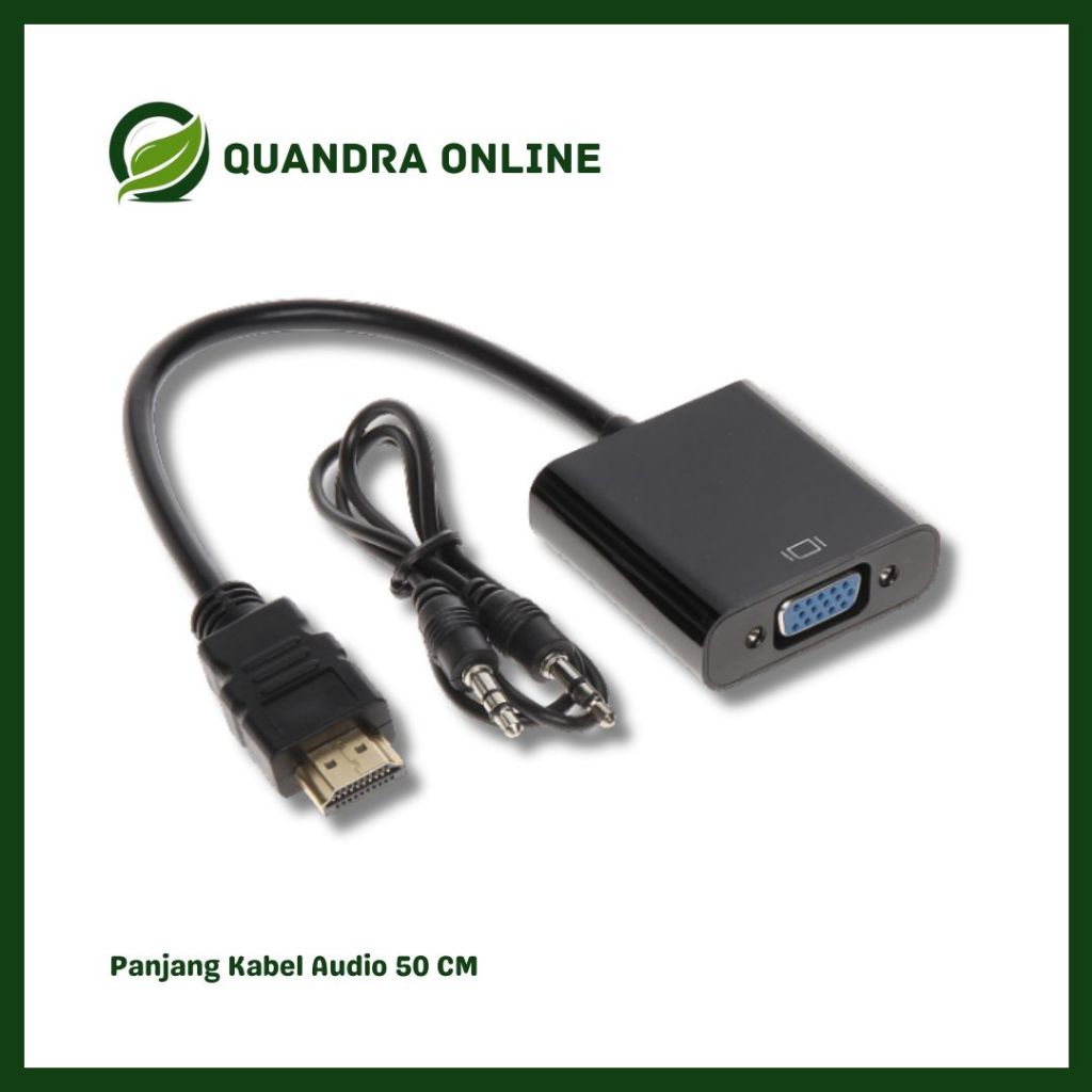 Jual CONVERTER HDMI TO VGA / KABEL HDMI TO VGA / KONEKTOR HDMI TO VGA ...