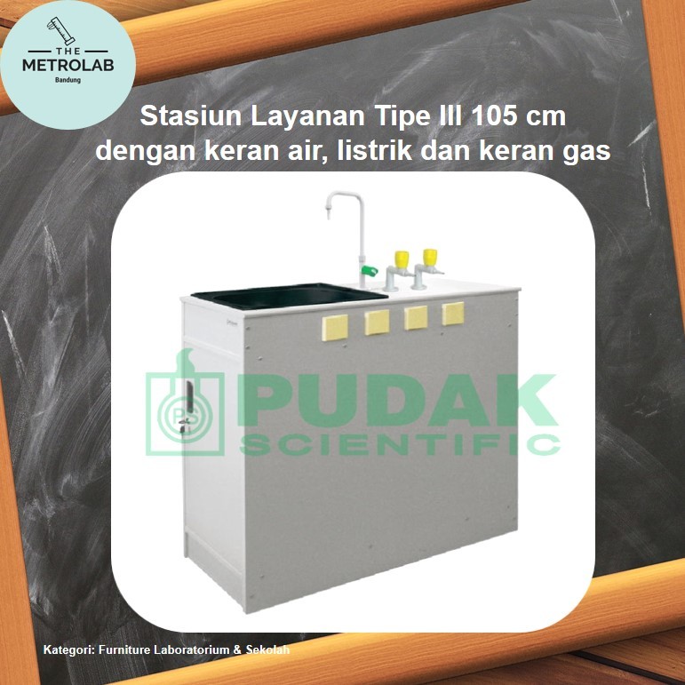 Jual Stasiun Layanan Tipe III dengan Keran Air, Listrik dan Keran Gas ...