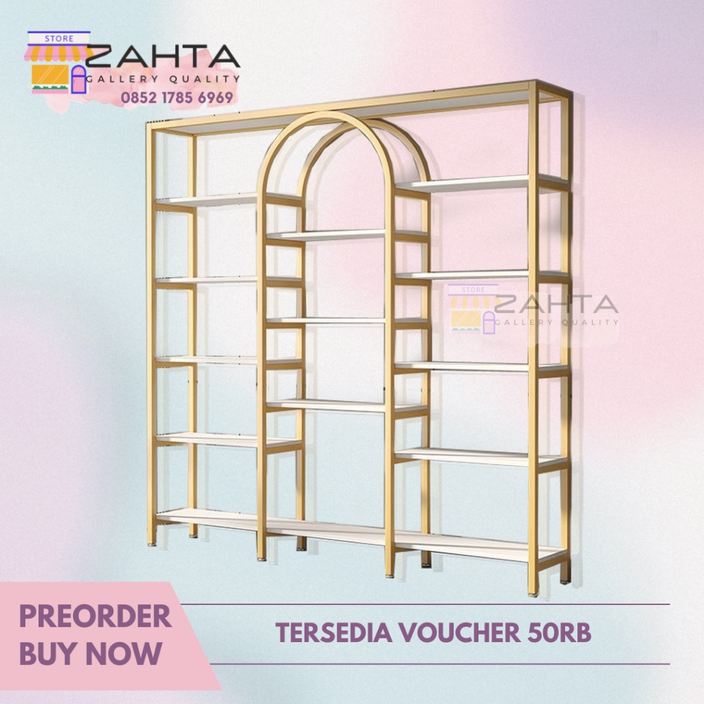 Jual SHOWCASE DISPLAY TOKO RAK RUMAH OVAL | Shopee Indonesia