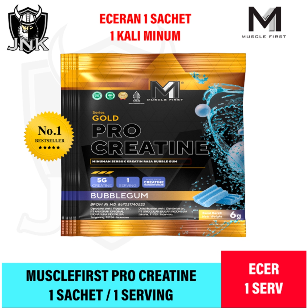 Jual ECER 1 SACHET M1 Muscle first Pro Creatine Monohydrate Bubble Gum ...