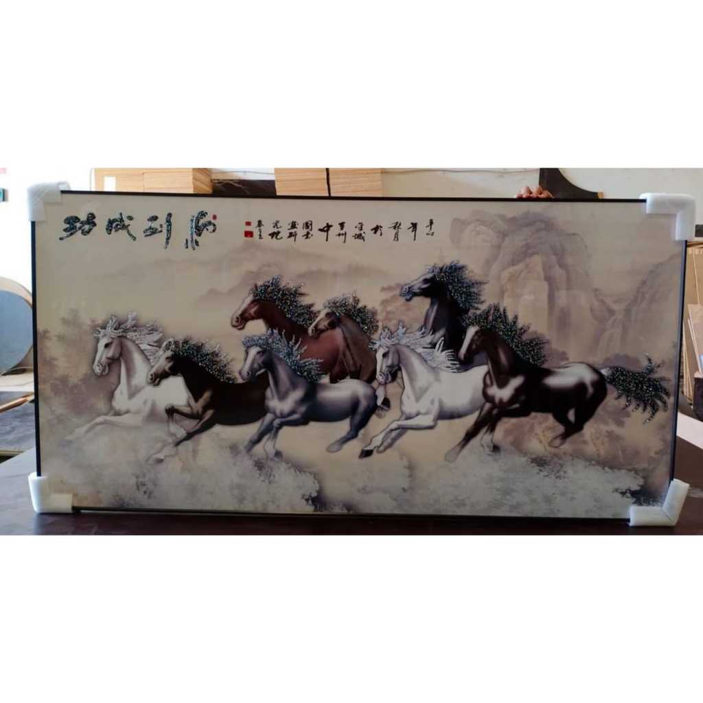 Jual Lukisan Porcelain Diamond 5d gambar kuda | Shopee Indonesia