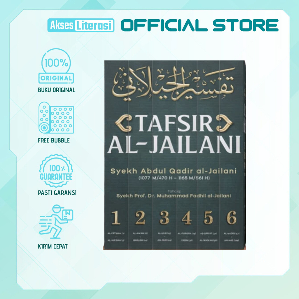 Jual KITAB TAFSIR AL-JAILANI 6 JILID ORIGINAL | Shopee Indonesia