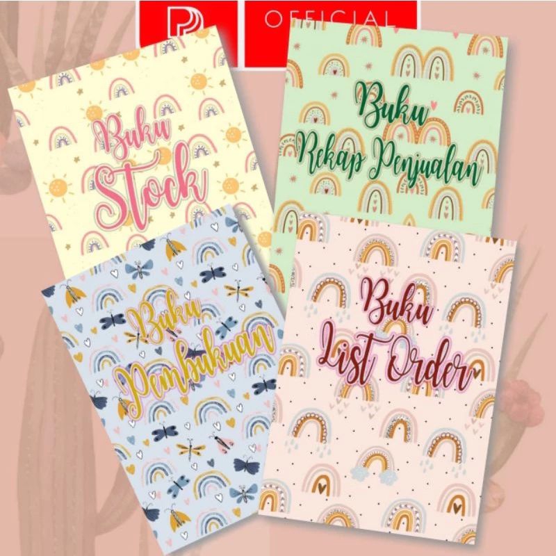 Jual paket buku kas/buku pembukuan/buku rekap penjualan/buku list order ...