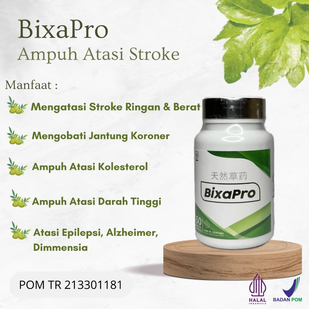 Jual BixaPro Obat Stroke Ringan & Berat Memperlancar Sirkulasi Darah ...