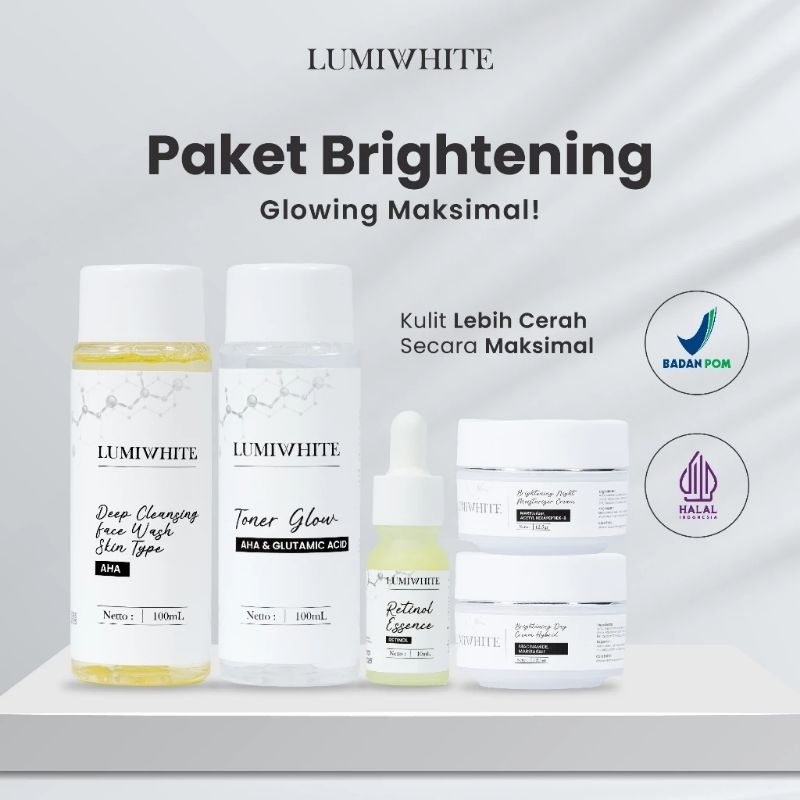 Jual LUMIWHITE SKINCARE PAKEY WHITENING SERIES LENGKAP | Shopee Indonesia