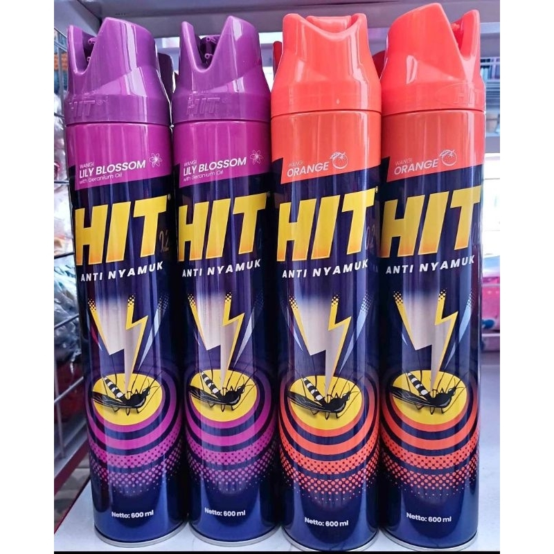 Jual Hit Obat Nyamuk Semprot Spray Aerosol 600ml | Shopee Indonesia