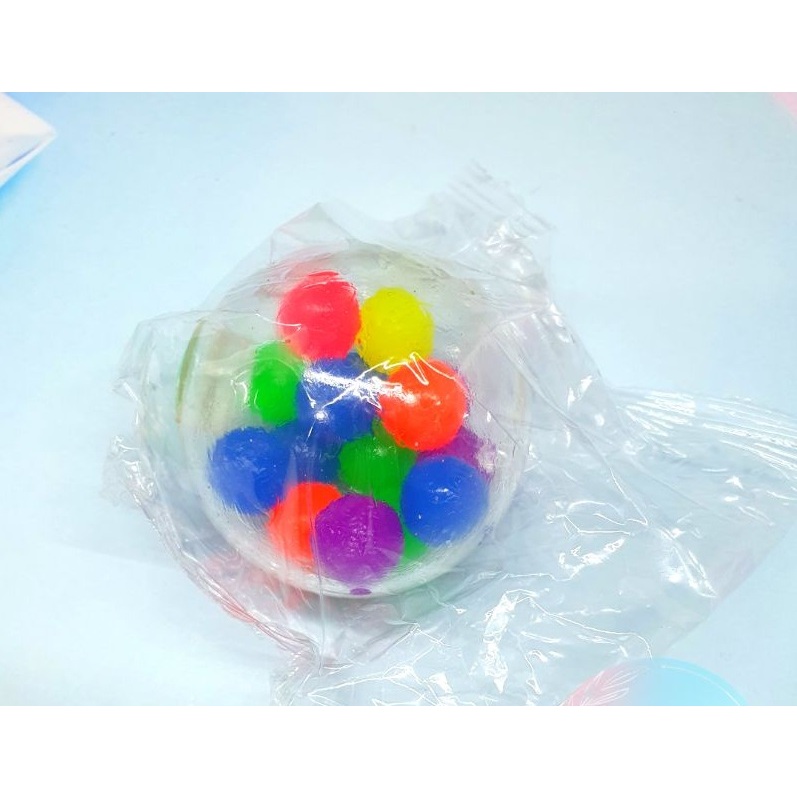 Jual Mainan SQUISHY didalam bola bola kecil jelly warna warni 1 pcs ...