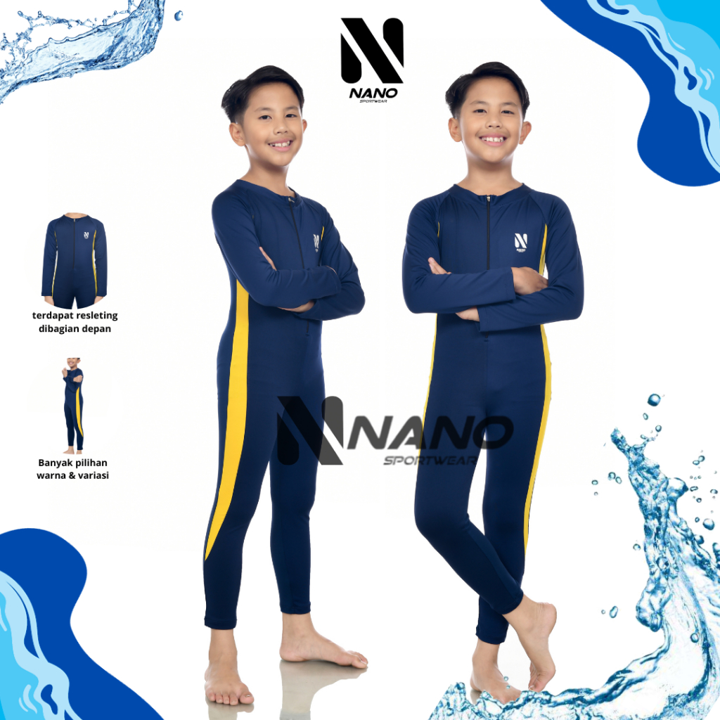 Jual NANO SPORT || BAJU RENANG ANAK USIA 7-10 TAHUN MODEL SELAM ...