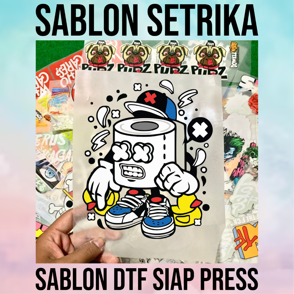 Jual STIKER DTF SABLON SETRIKA TEMA GRAFITY DOODLE TERBARU DISTRO ...