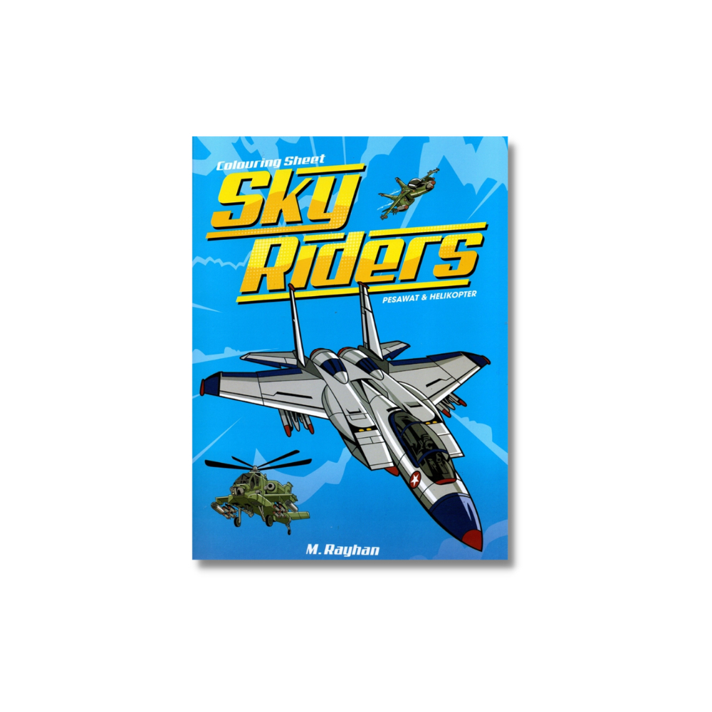 Jual Buku Colouring Sheet Sky Riders : Pesawat & Helikopter By M. Rayhan - Agro | Shopee Indonesia