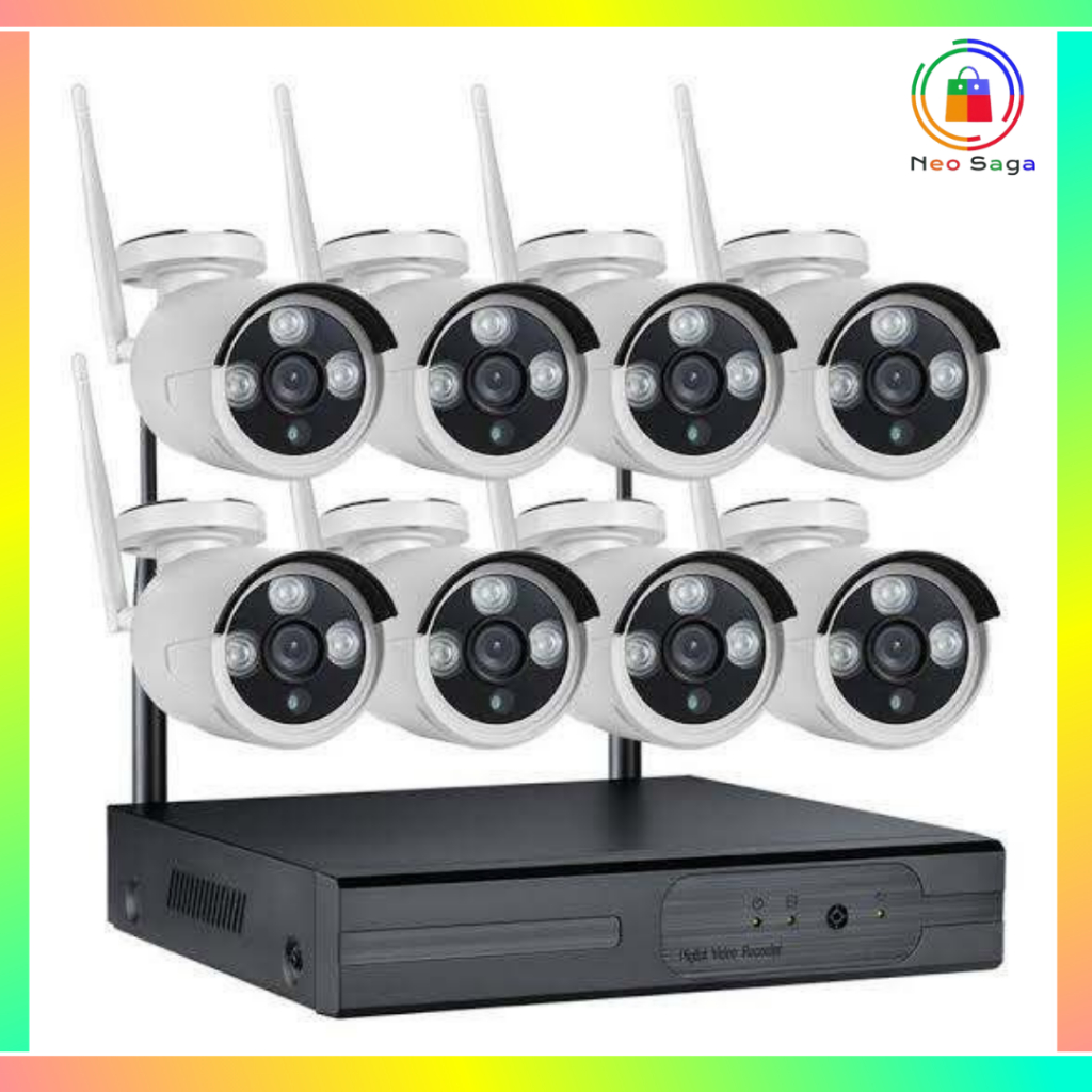 Jual CCTV NVR KIT 8CH Wireless Paket IP Camera Wireless 8 Channel 3MP ...