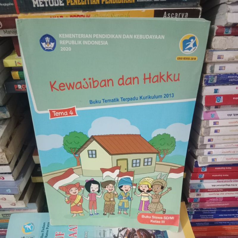 Jual buku tema 4 kelas 3 SD (kewajiban dan hakku) penerbit kementerian | Shopee Indonesia