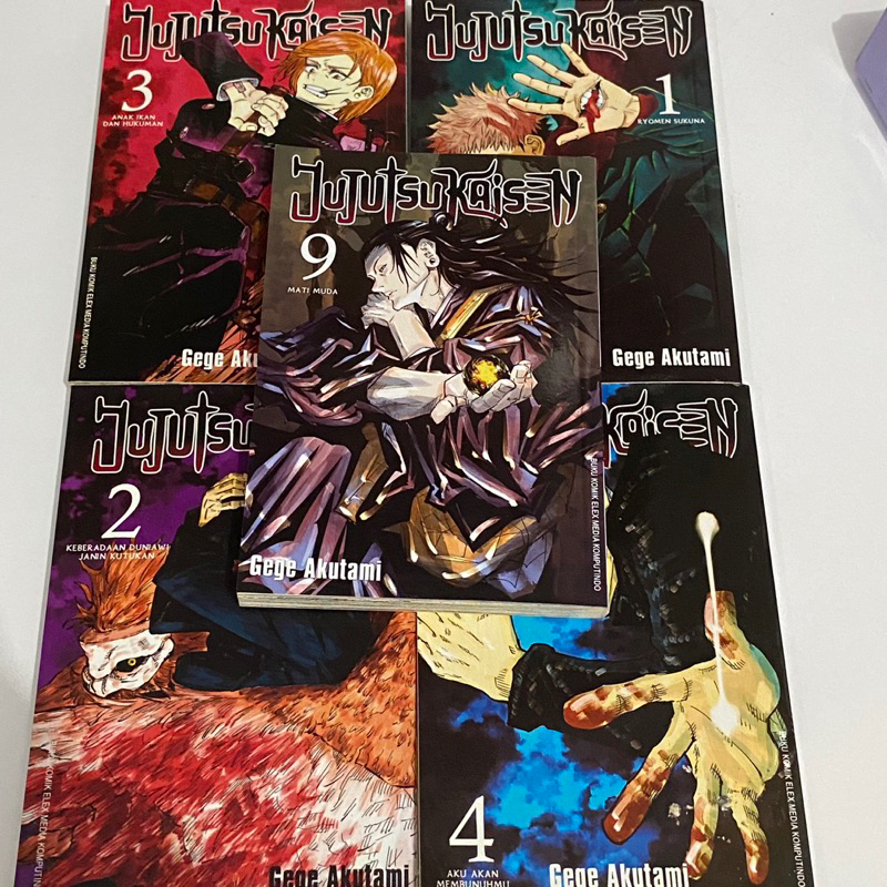 Jual PRELOVED KOMIK JUJUTSU KAISEN VOL 1 2 3 4 9 | Shopee Indonesia