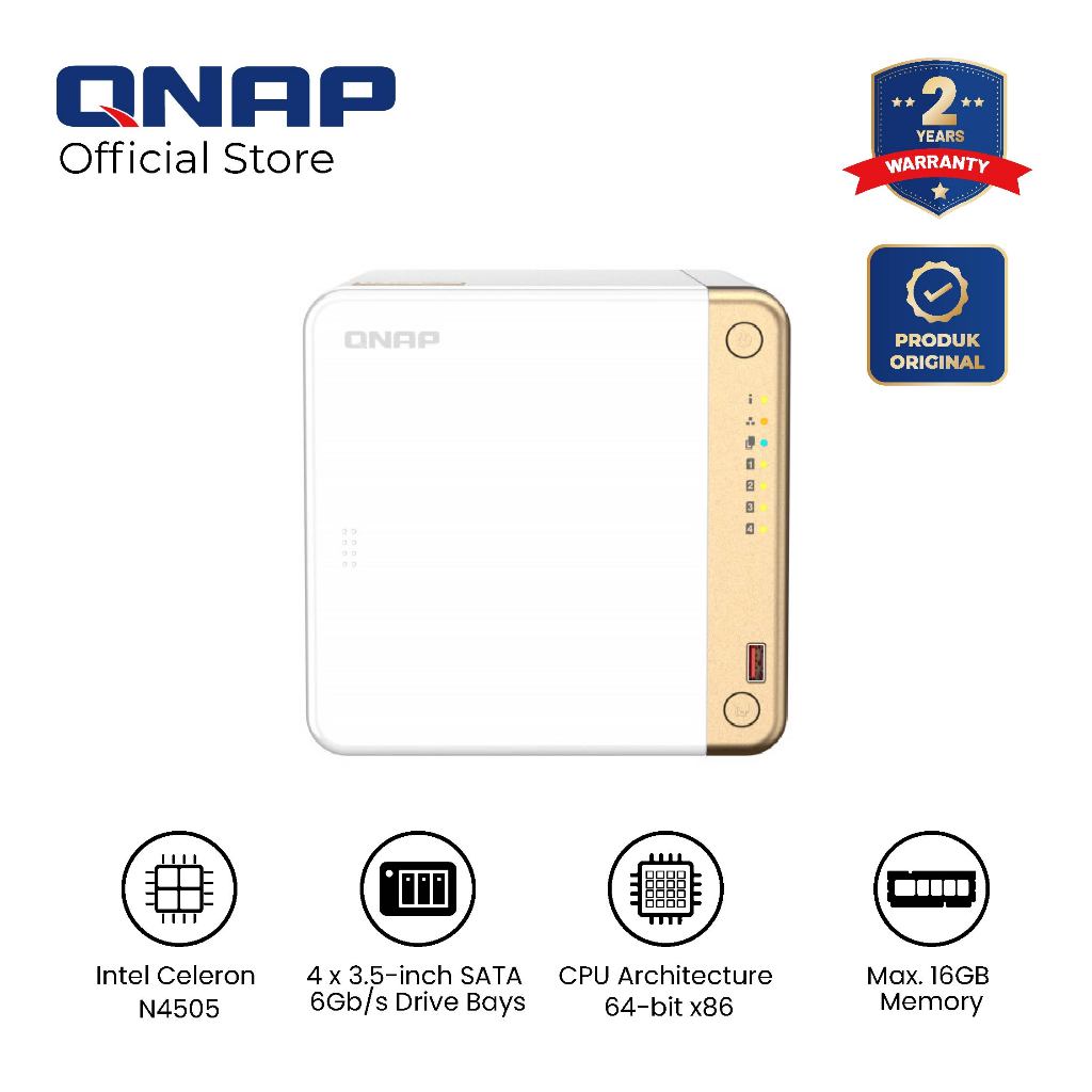 Jual QNAP TS-462-2G RAM 4-Bay NAS Server External Storage Cloud TS462 ...