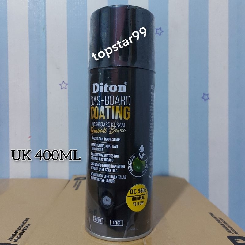 Jual Cat Semprot DITON PREMIUM DASHBOARD COATING ORIGINAL BLACK 9800 ...