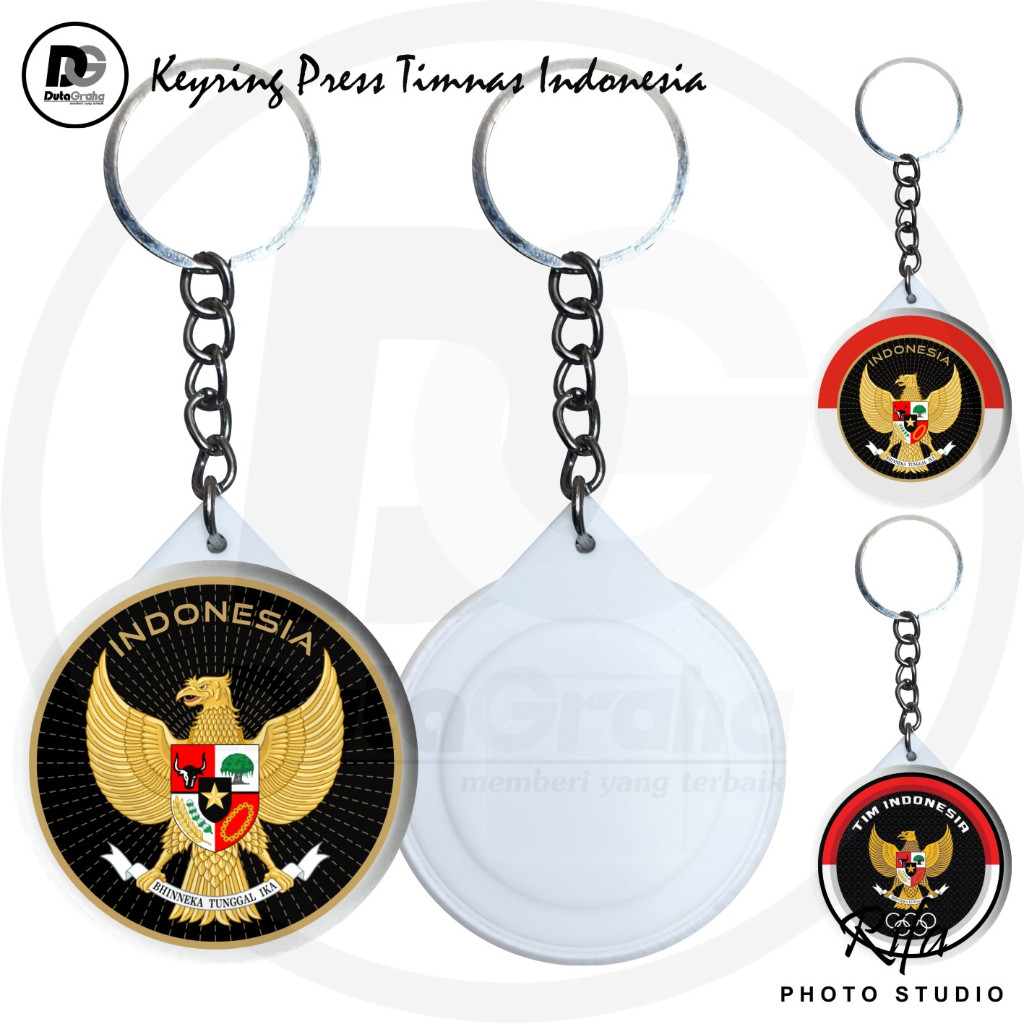 Jual [KEYRING PRESS] TIMNAS INDONESIA Gantungan Kunci Keychain ...