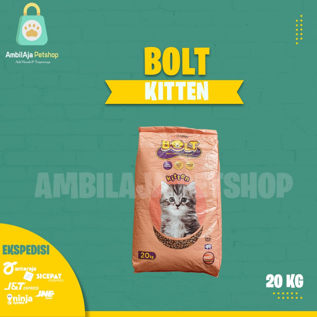 Jual BOLT Makanan Kucing BOLT Kitten Salmon 20kg ( GRAB GOSEND ...