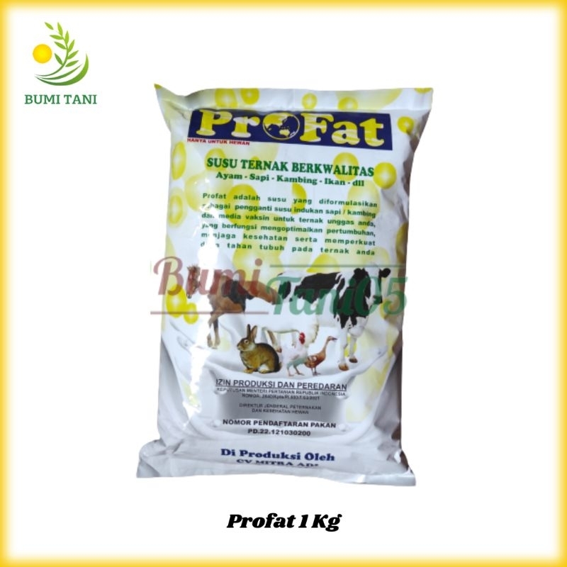 Jual Profat 1 Kg Susu Formula Hewan Pengganti Susu Indukan Hewan Ternak ...