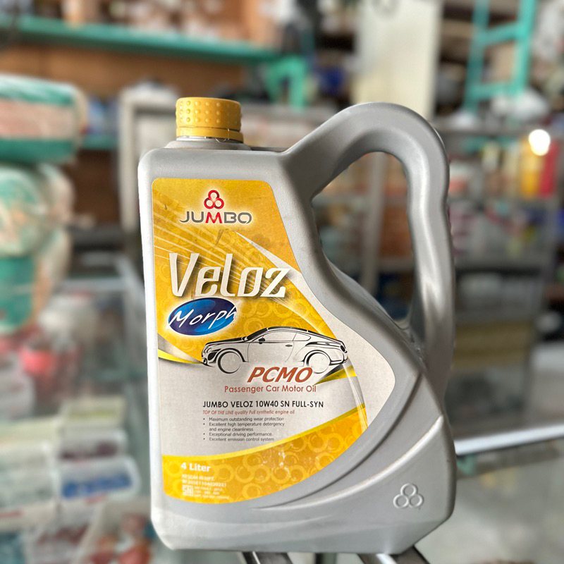 Jual Oli Jumbo Veloz 10W40 Kemasan 4 Liter | Shopee Indonesia