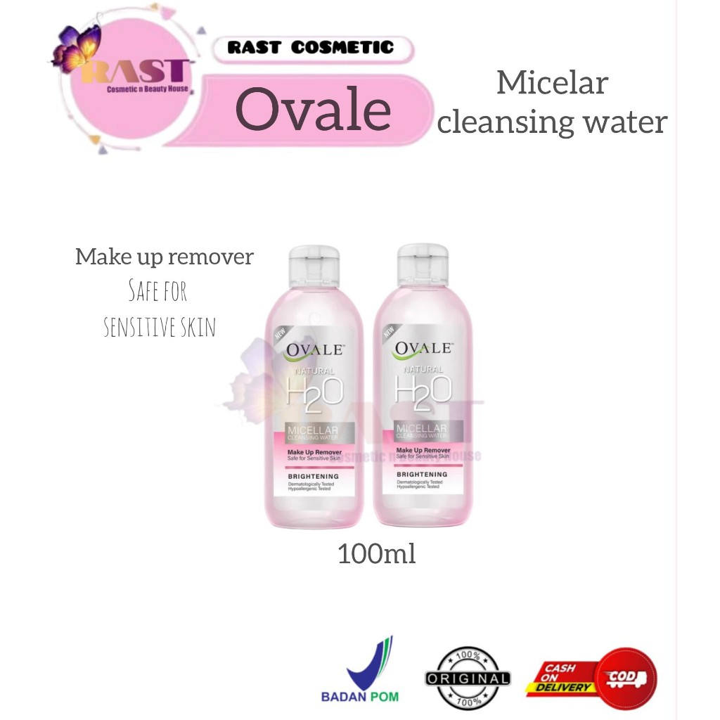 Jual Ovale MIcellar Cleansing Water H2O 100ml | Shopee Indonesia