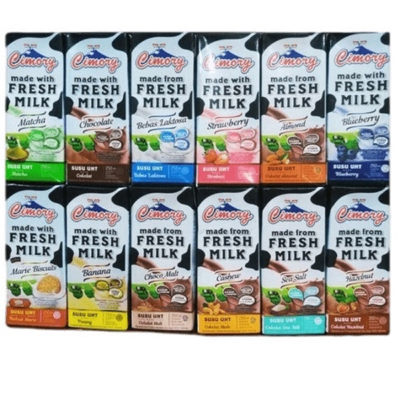Jual Cimory Fresh Milk 250ml 1 DUS isi 24 PCS mix | Shopee Indonesia