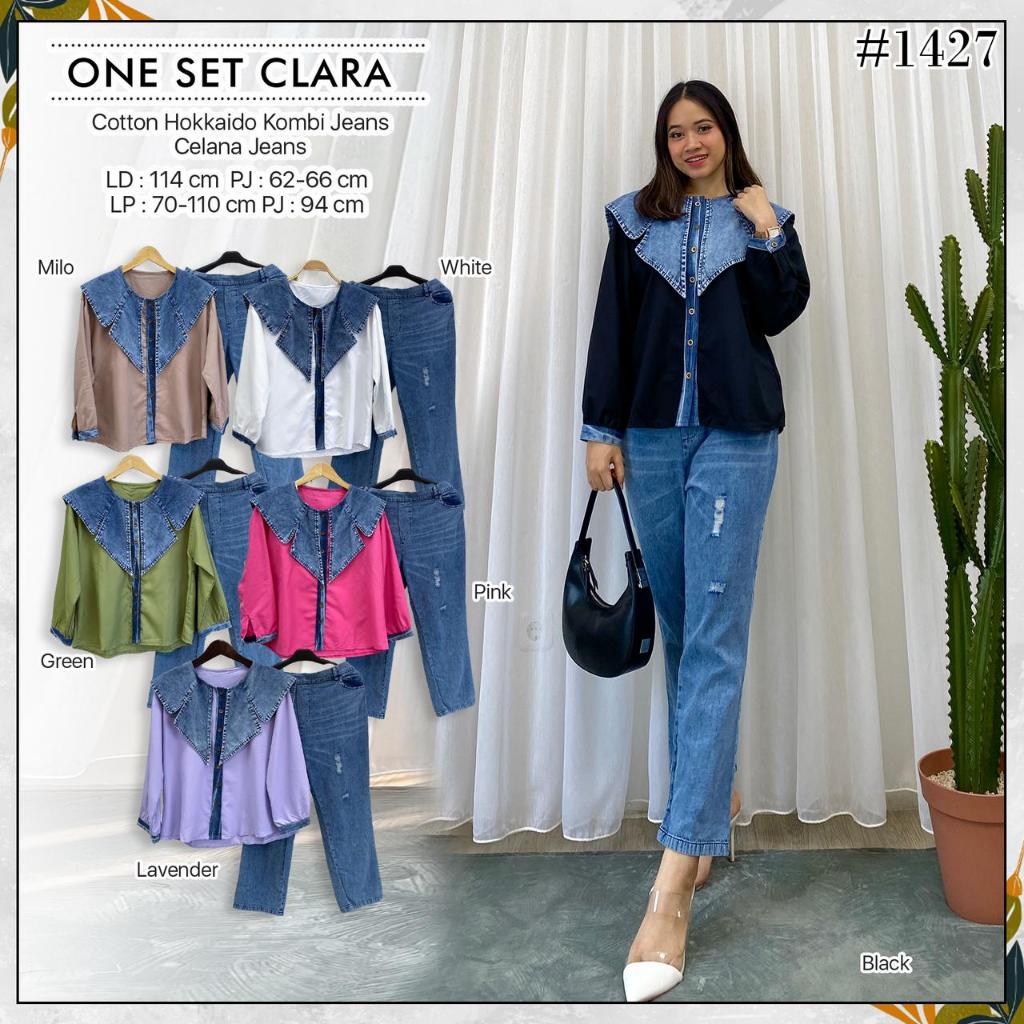 Jual ONE SET JEANS CLARA | Shopee Indonesia
