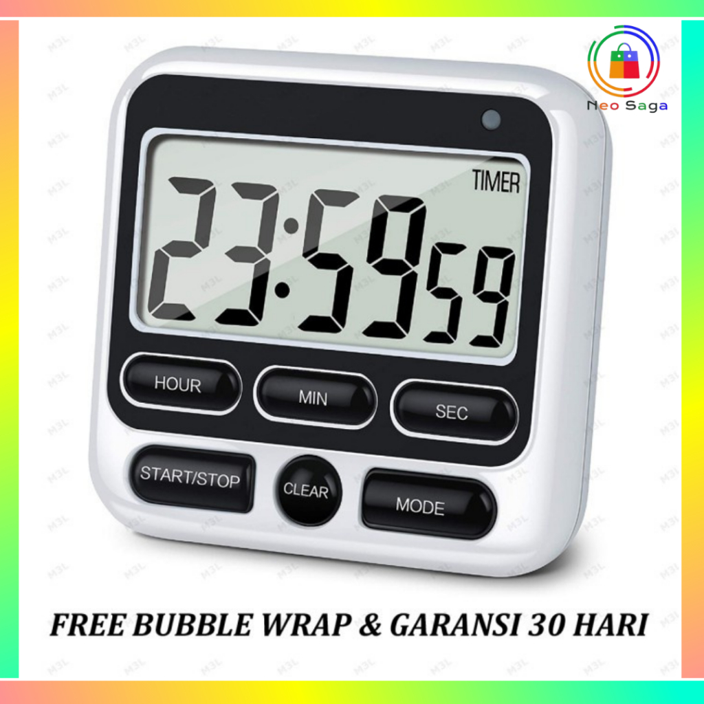 Jual Kitchen Timer Digital Stopwatch Masak Dapur - Cooking Alarm Kopi ...