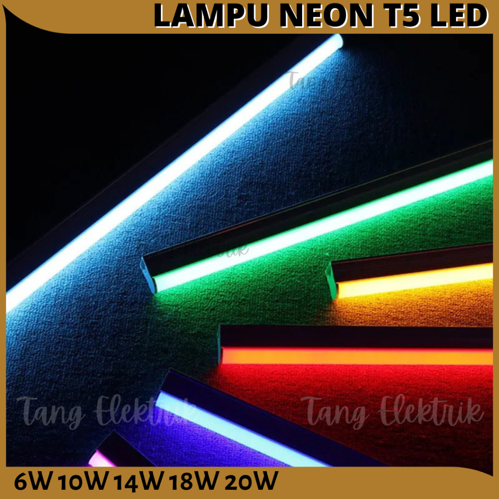 Jual Lampu T5 Neon Lampu Tube Light TL LED Lampu Warna Warni 6W 10W 14W 18W 20W | Shopee Indonesia